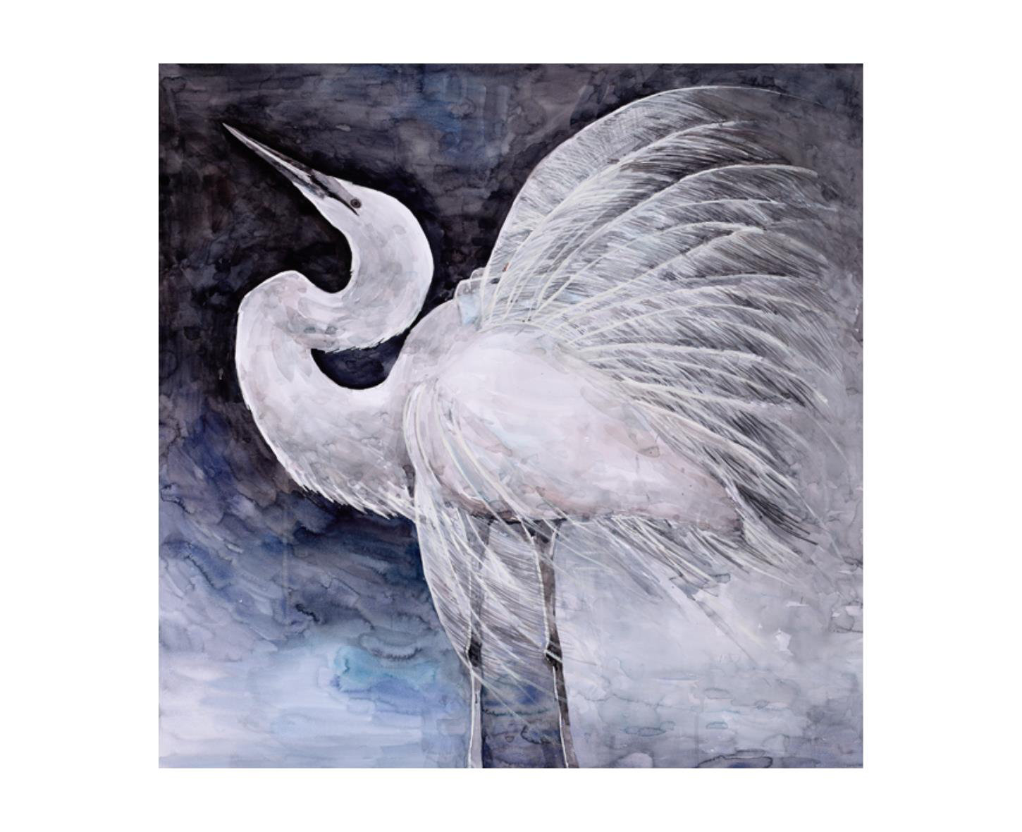 Chelsea Art Studio Beverly Fuller Egret Soiree by Beverly Fuller Print ...