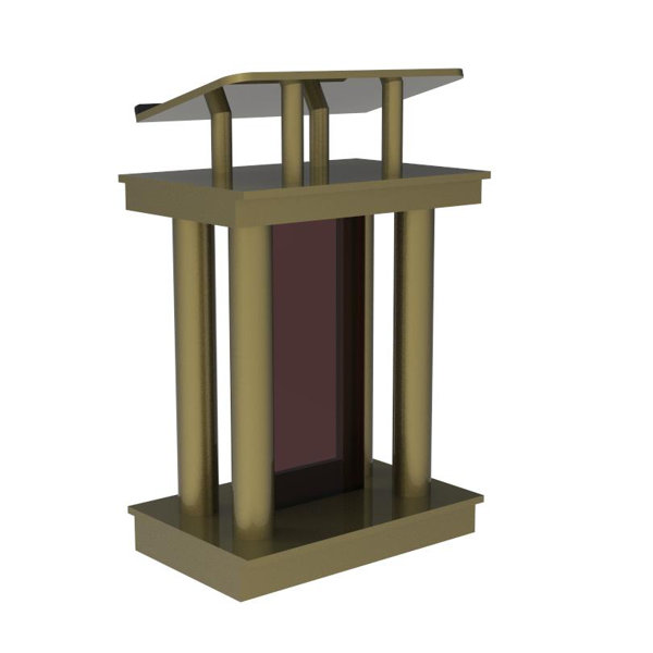 FixtureDisplays Deluxe Podium Floor Standing Lectern Church Pulpit with ...