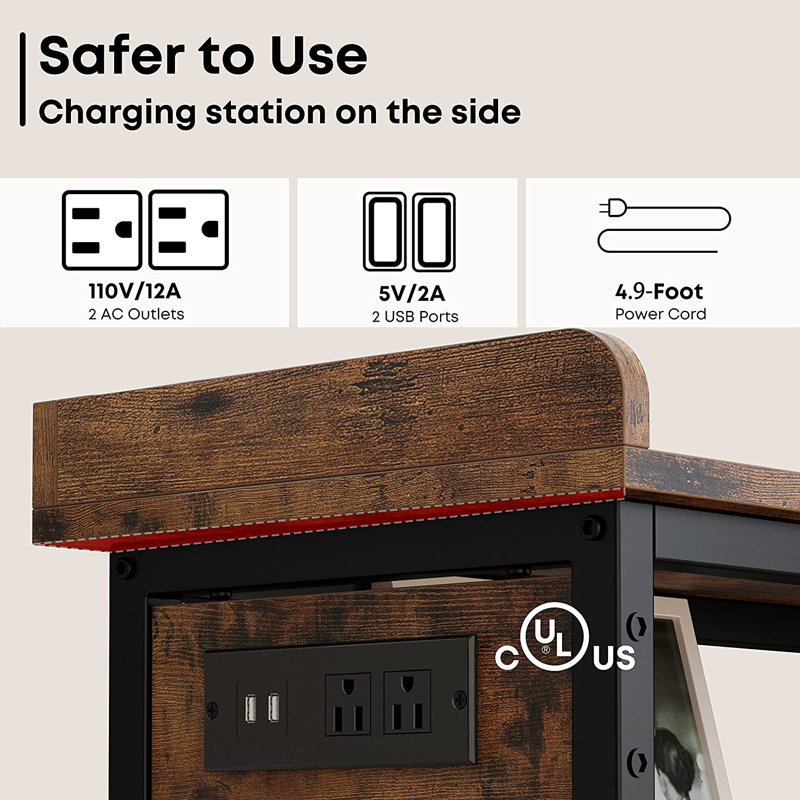 17 Stories Console Table with Power Outlets & Reviews | Wayfair
