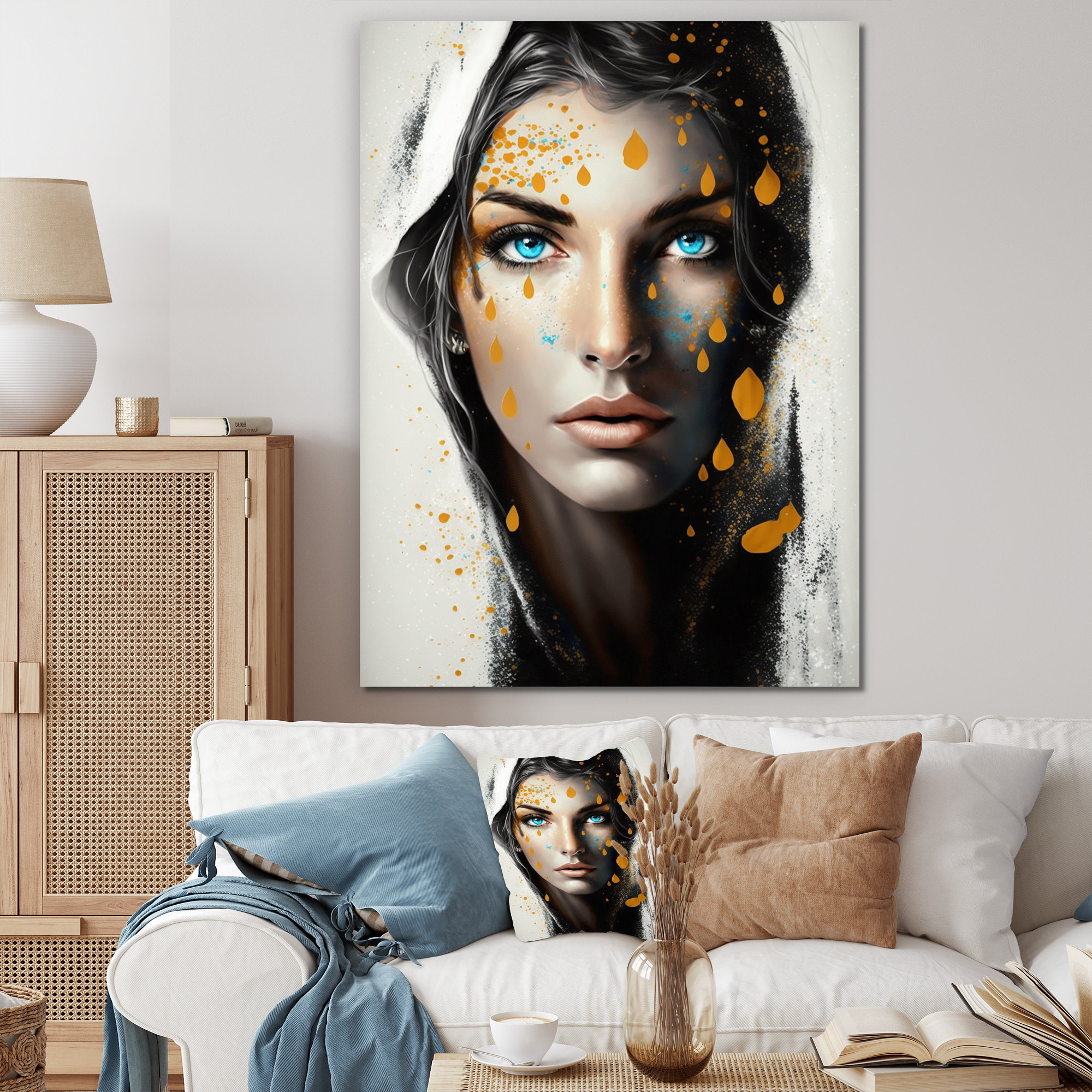 Mercer41 Fierce Blue Female Eyes I | Wayfair