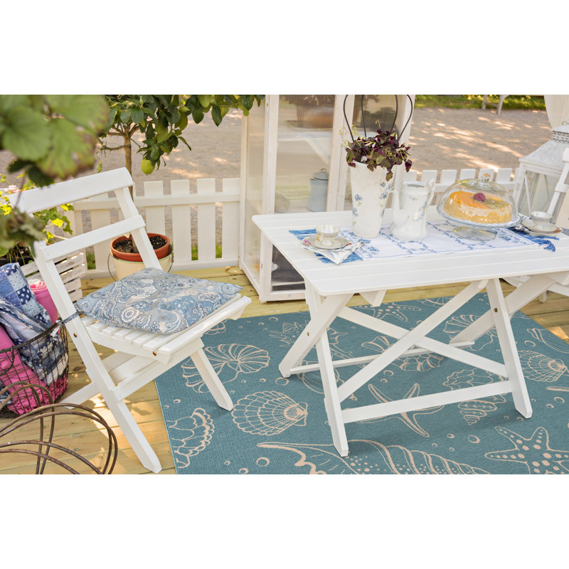 Highland Dunes Hollar Medium Blue Indoor/Outdoor Rug | Wayfair