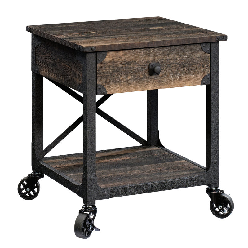 Williston Forge Ruthton Wheel End Table with Storage & Reviews | Wayfair