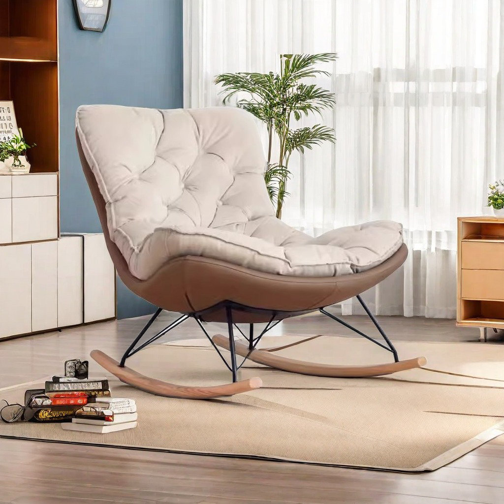 ChairVogue Simple light luxury honeycomb rocking chair | Wayfair