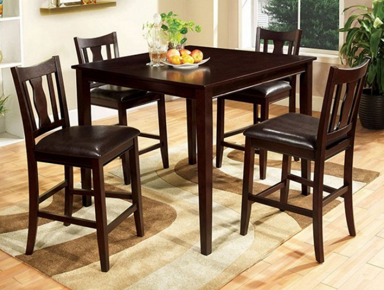 Winston Porter Kaley 5 Piece Counter Height Dining Set | Wayfair