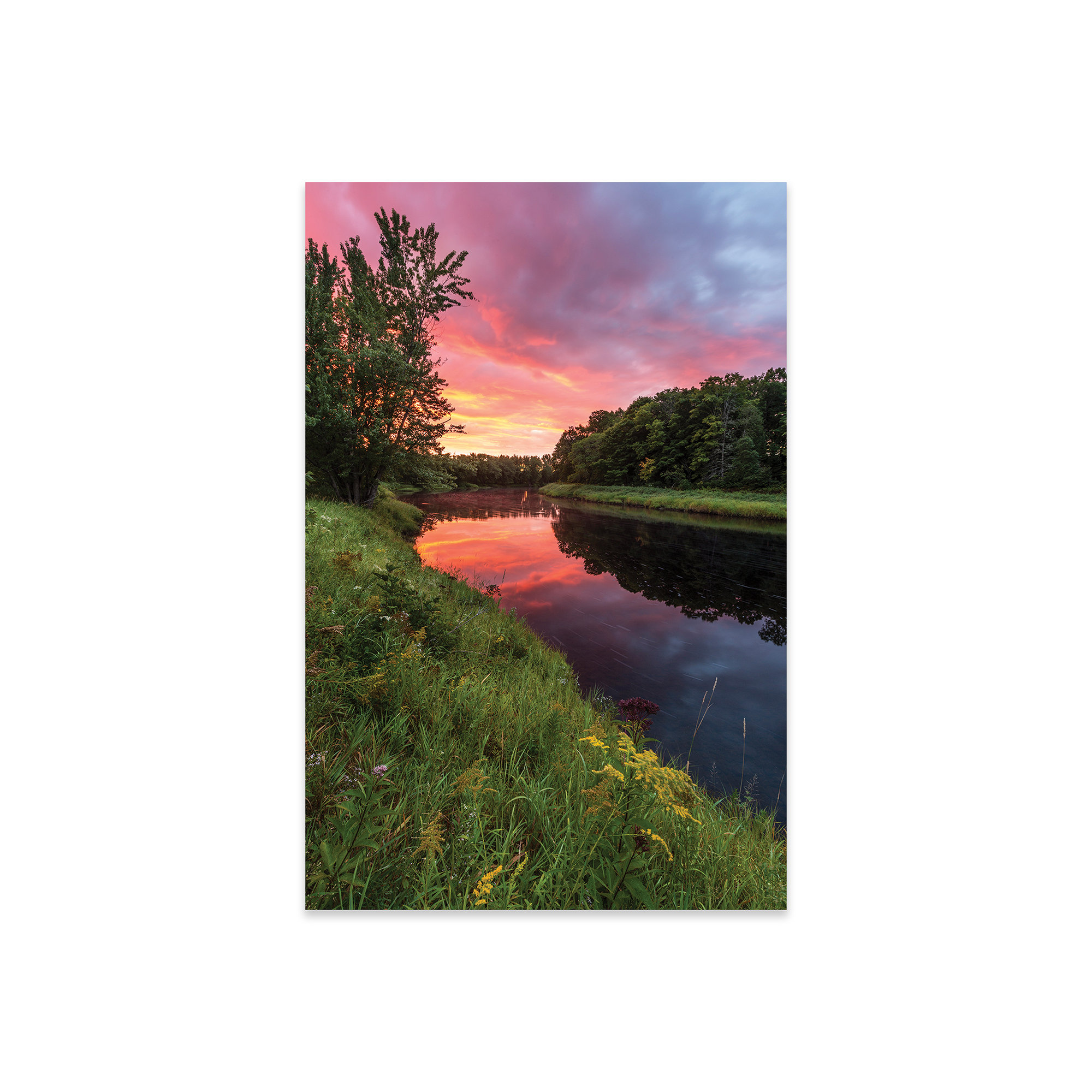 Ebern Designs Dawn On The Mattawamkeag River Flowing Through ...
