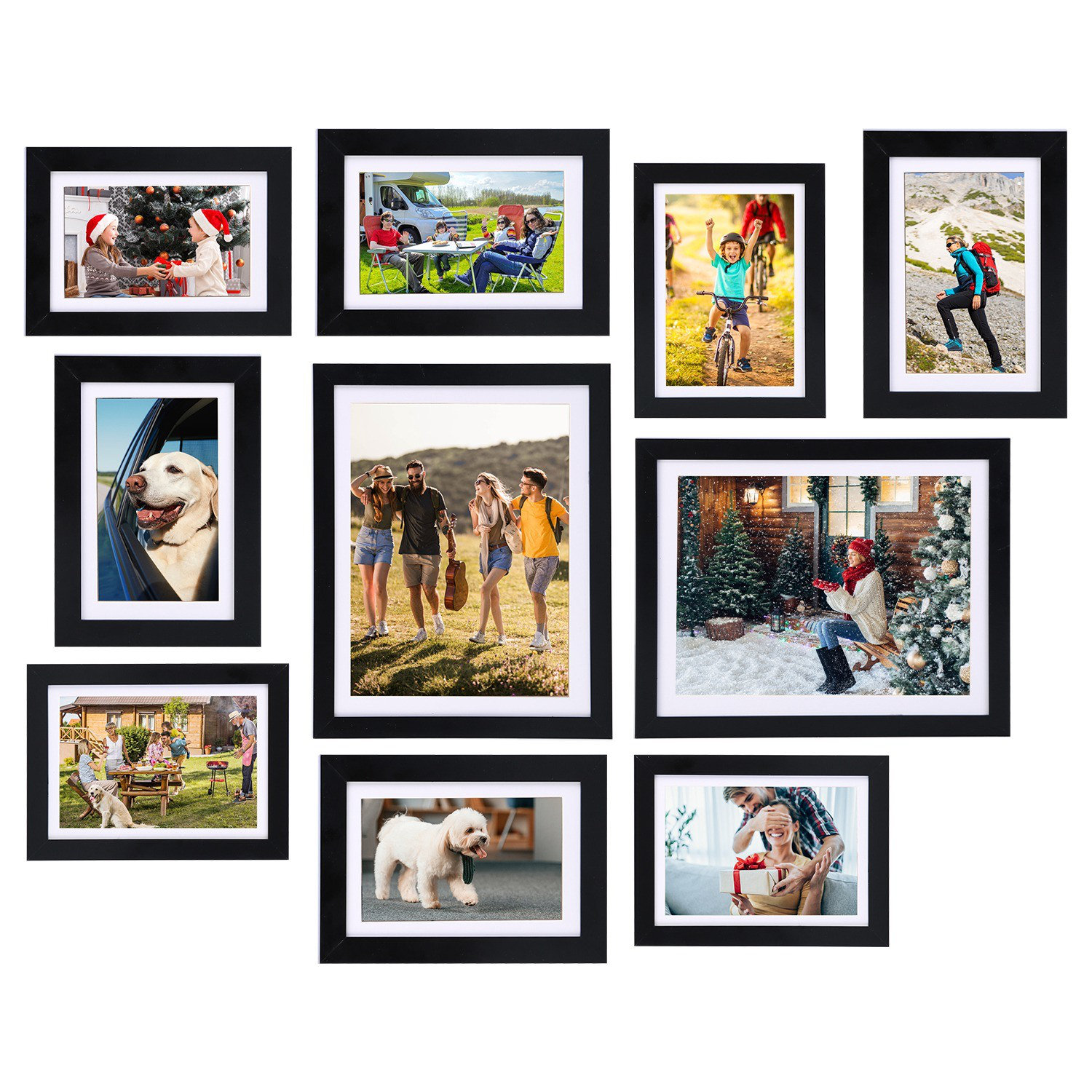 Ebern Designs 10Pcs Picture Frames Set for Wall and Desktop, 4x5x7in ...