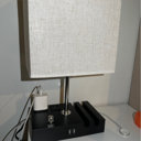 Ebern Designs Marshawn Table Lamp with 2 USB Ports, 2 Power Outlets and ...