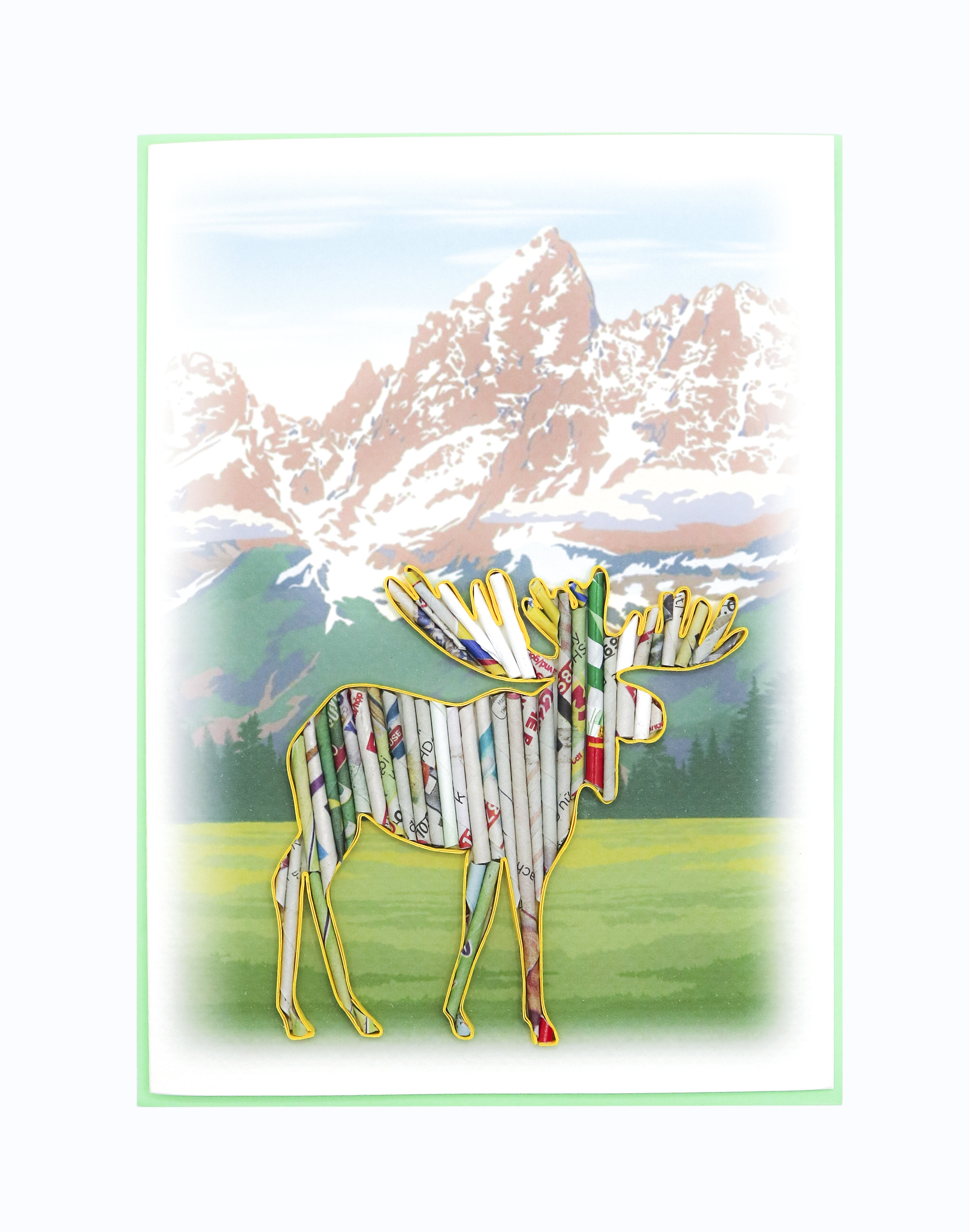 Loving Nature Earth Friendly Moose Greeting Card | Wayfair