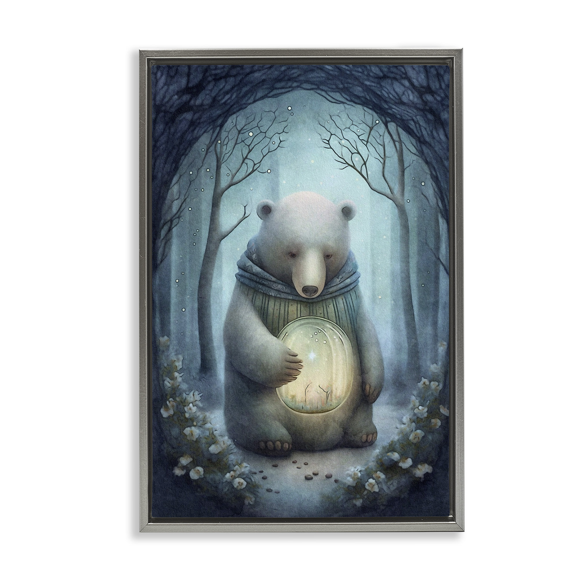 Millwood Pines Mystic Brown Bear Framed Floater Canvas by The Dutch ...