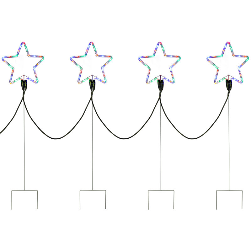 The Seasonal Aisle Pre-Lit LED Flashing Star Lighted Display & Reviews ...