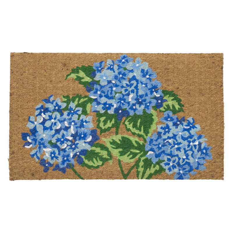 HFLT Non-Slip Floral Outdoor Doormat & Reviews | Wayfair