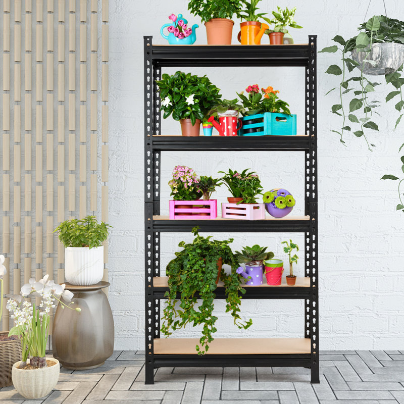 WFX Utility™ Newquay Metal + MDF Board Shelving Unit & Reviews | Wayfair
