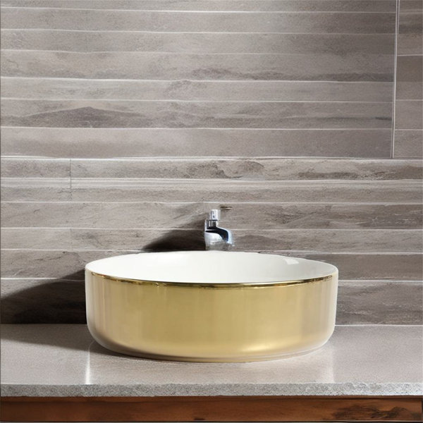 TONWIN 15.75'' Ceramic Circular Bathroom Sink | Wayfair