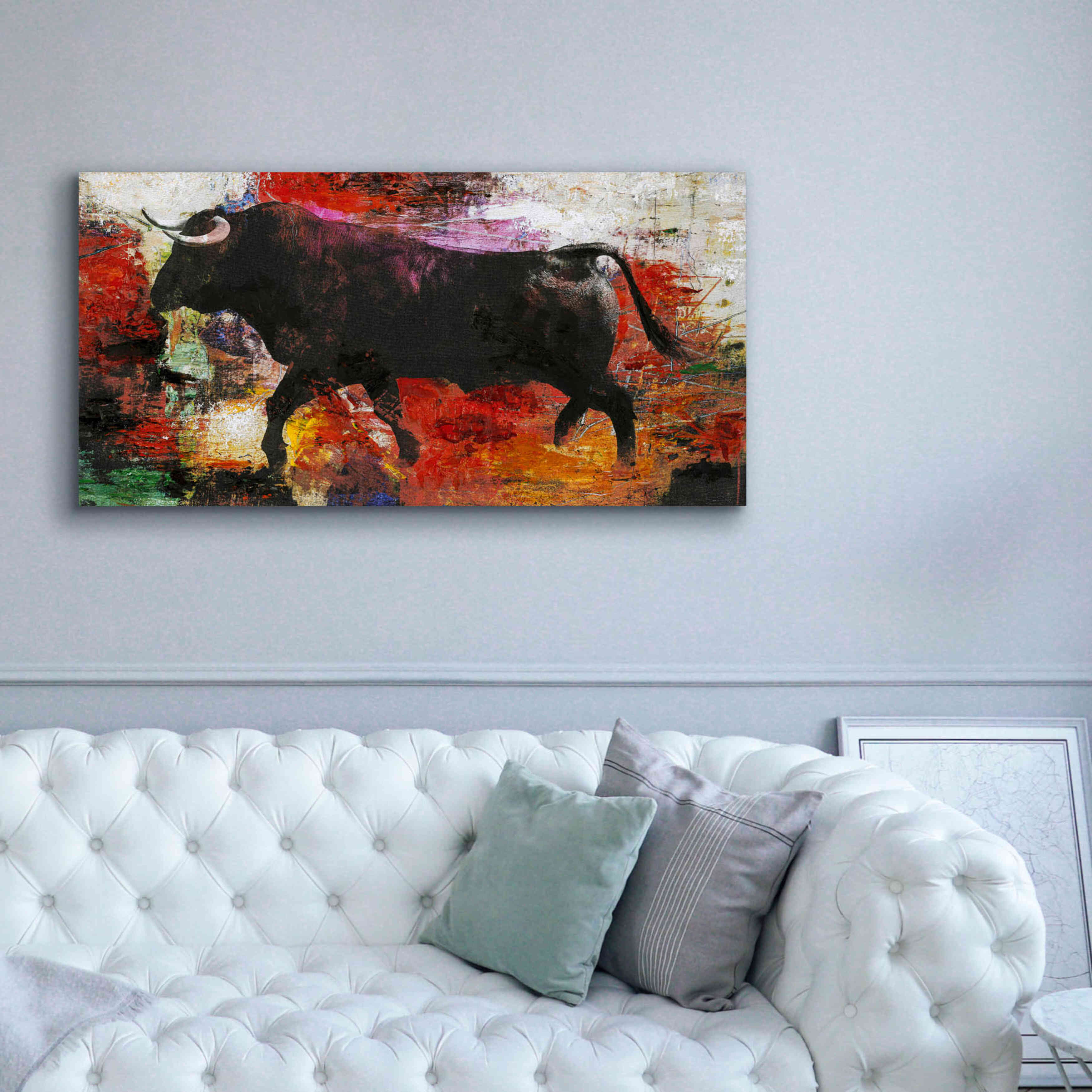 Millwood Pines Epic Graffiti 'Bull' By Design Fabrikken, Giclee C ...