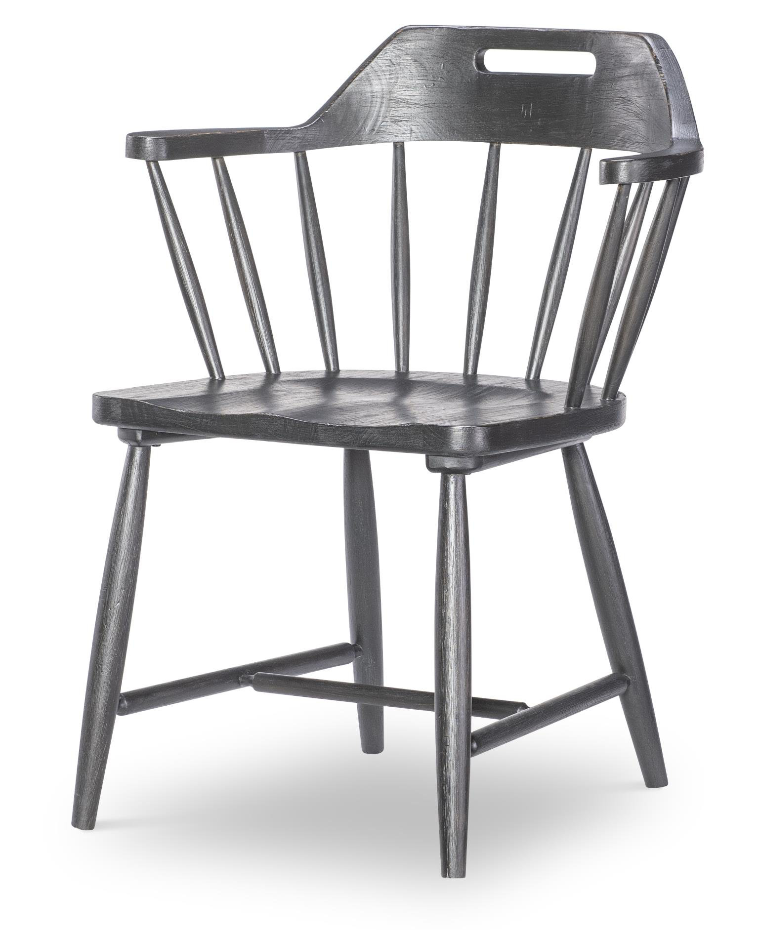 August Grove® Adline Spindle Back Arm Chair with Handle Cut Out | Wayfair