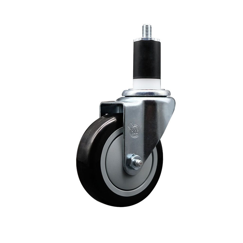 Service Caster Poly Wheel Swivel Expanding Stem Caster SCC NB 4" x 1-1/ ...