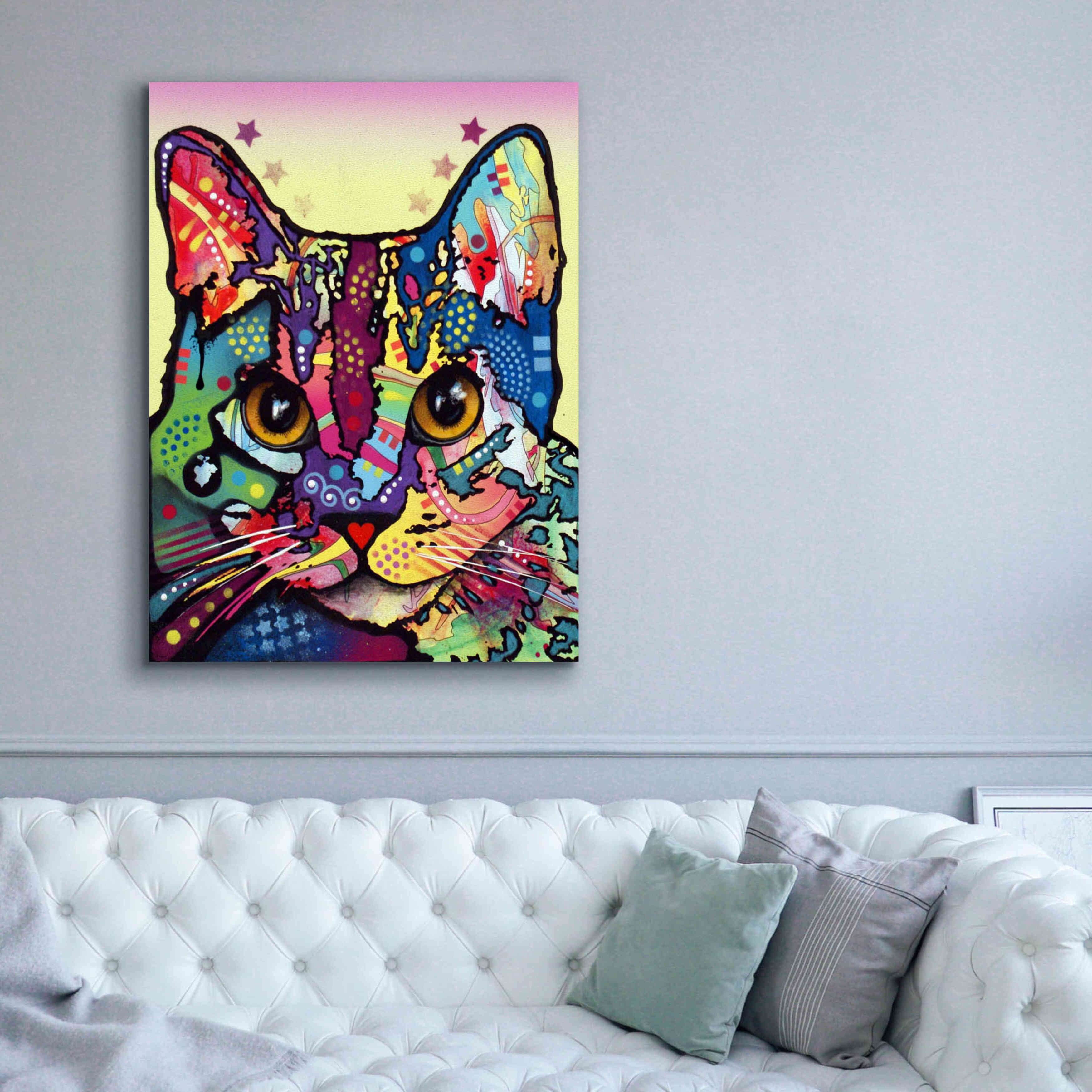 Bungalow Rose Maya Cat by Dean Russo - Wrapped Canvas Print | Wayfair