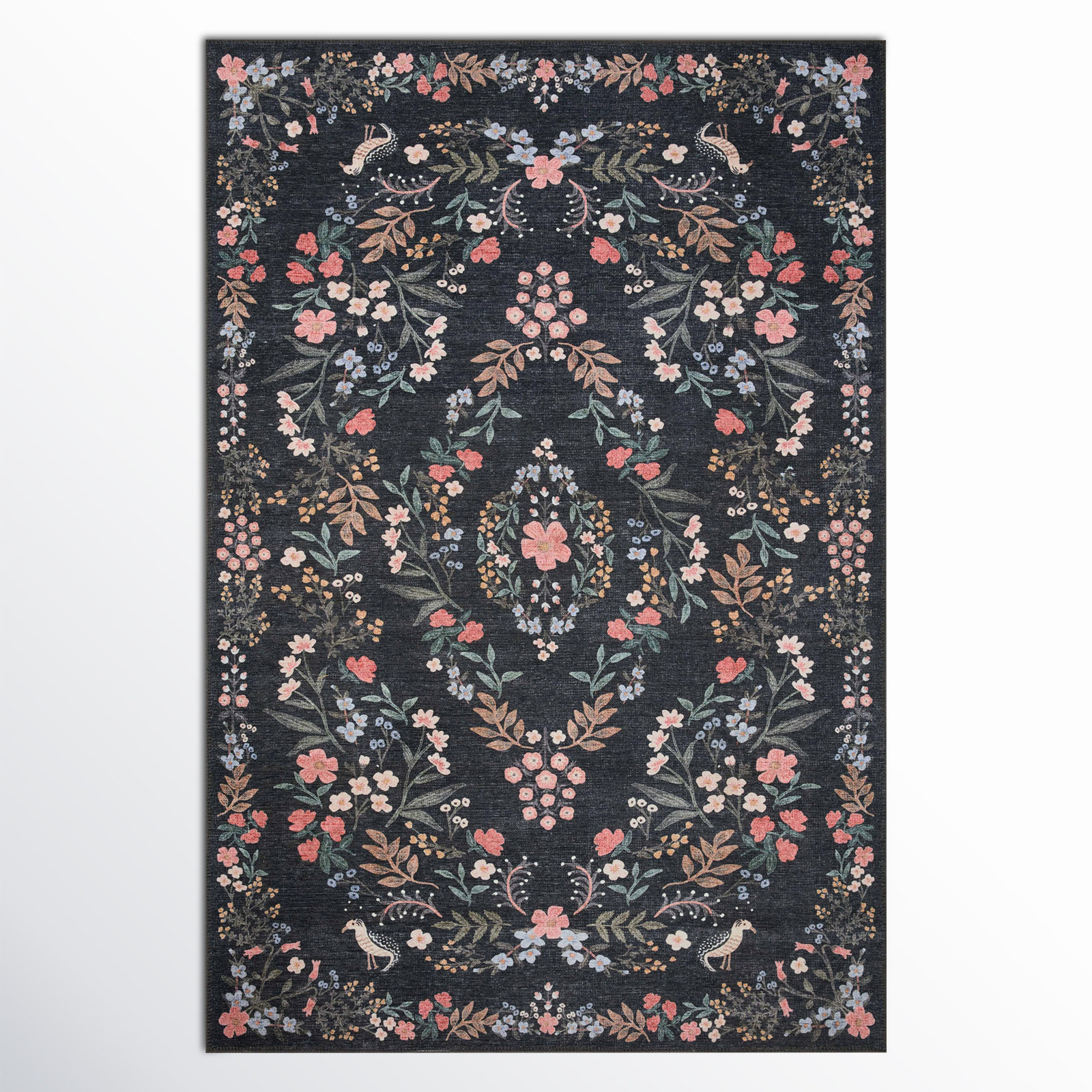 Rifle Paper Co. x Loloi Maison Tuileries Navy Rug & Reviews | Birch Lane