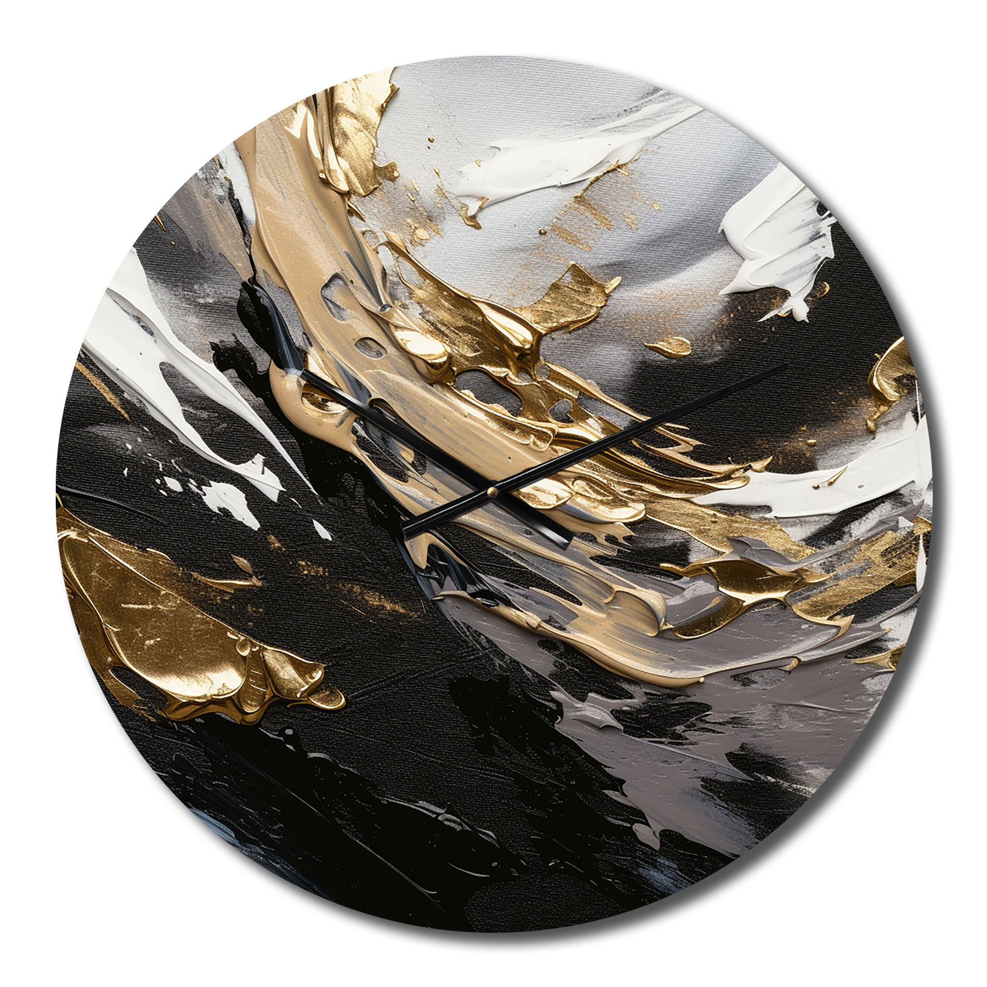 Design Art Rhythm Of Pleasure Abstract Black And Gold III - Abstract ...