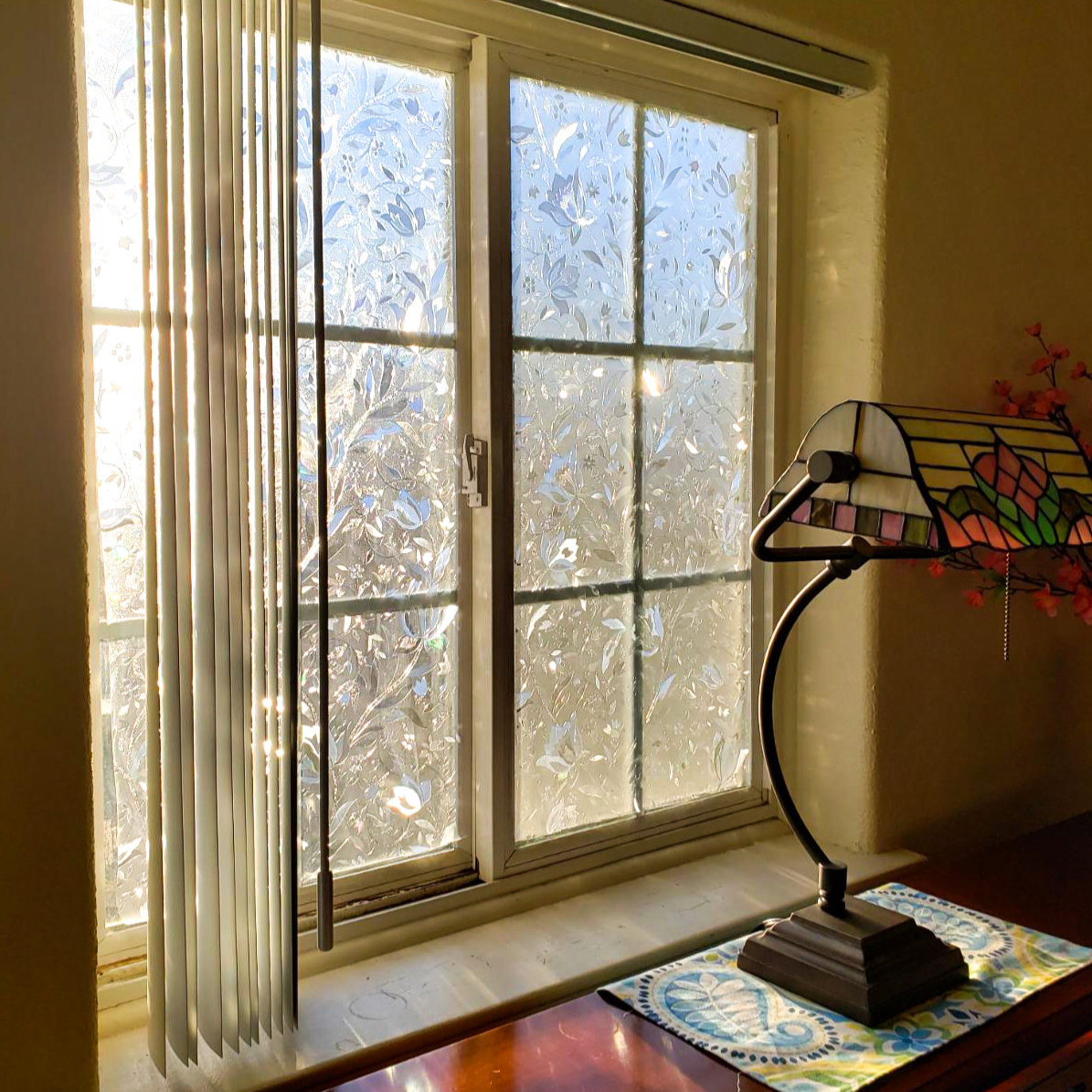 Red Barrel Studio® 35.4 In. X 78.7 In. Window Privacy Film Rainbow ...