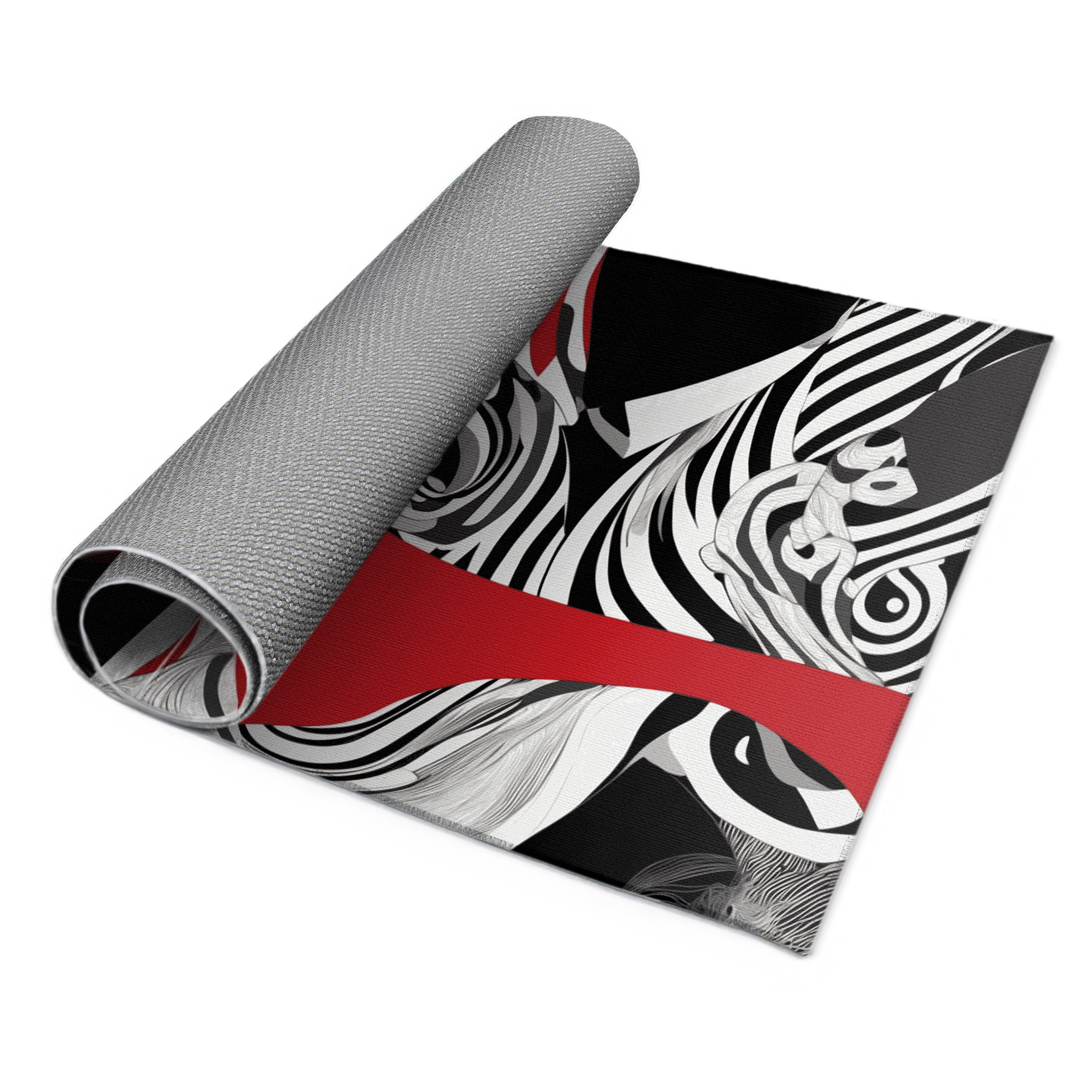 Wrought Studio™ Obsidian Prime Flame Indoor And Outdoor Area Rug | Wayfair