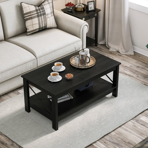 Highland Dunes O'Kean 39" Rectangular Coffee Table with Storage For ...