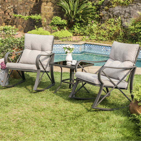 Rosalind Wheeler Fultonham 2 - Person Bistro Set with Cushions ...