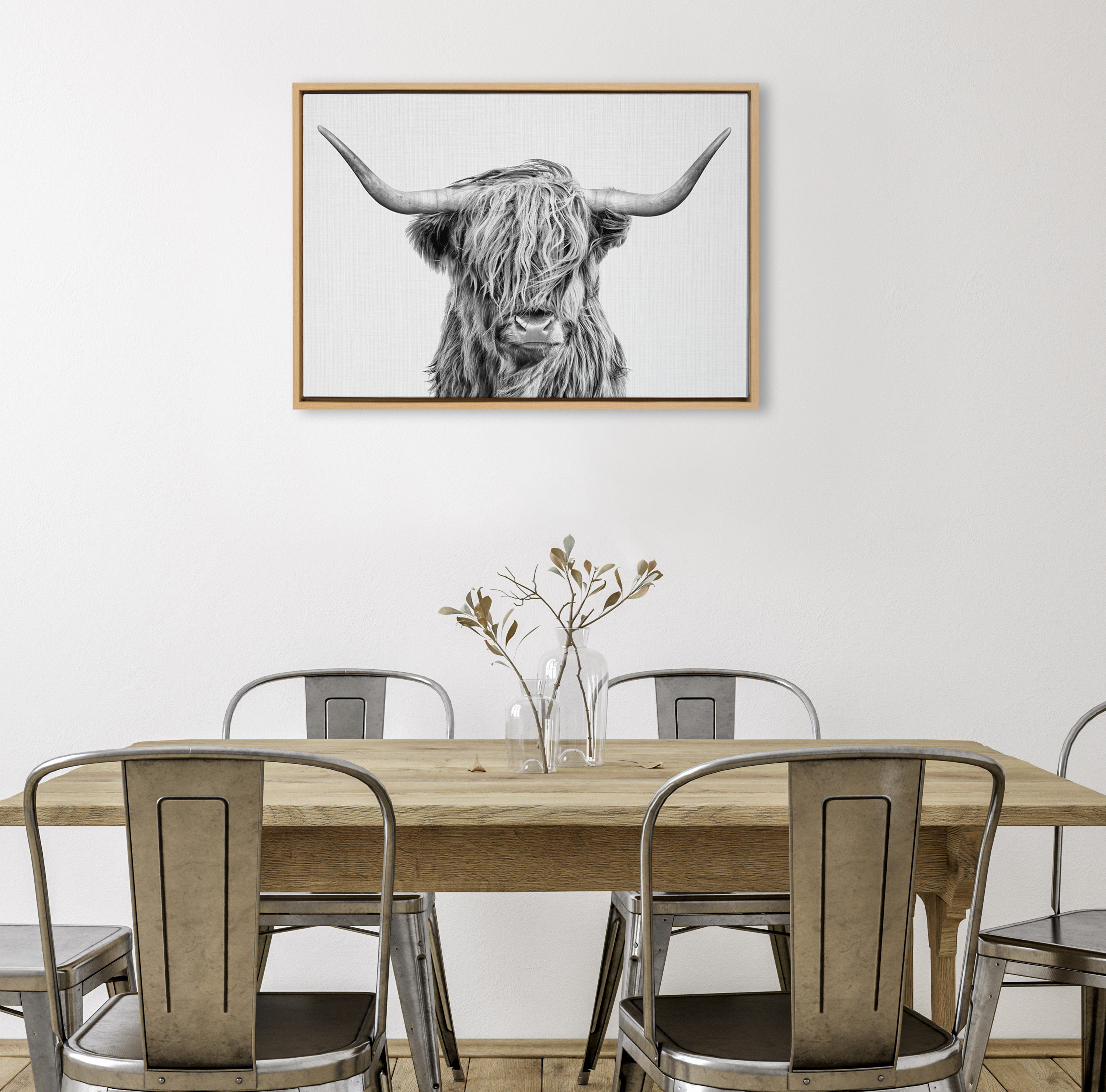 Lark Manor™ Highland Cow 2 by Simon Te of Tai Prints Framed Canvas Wall ...