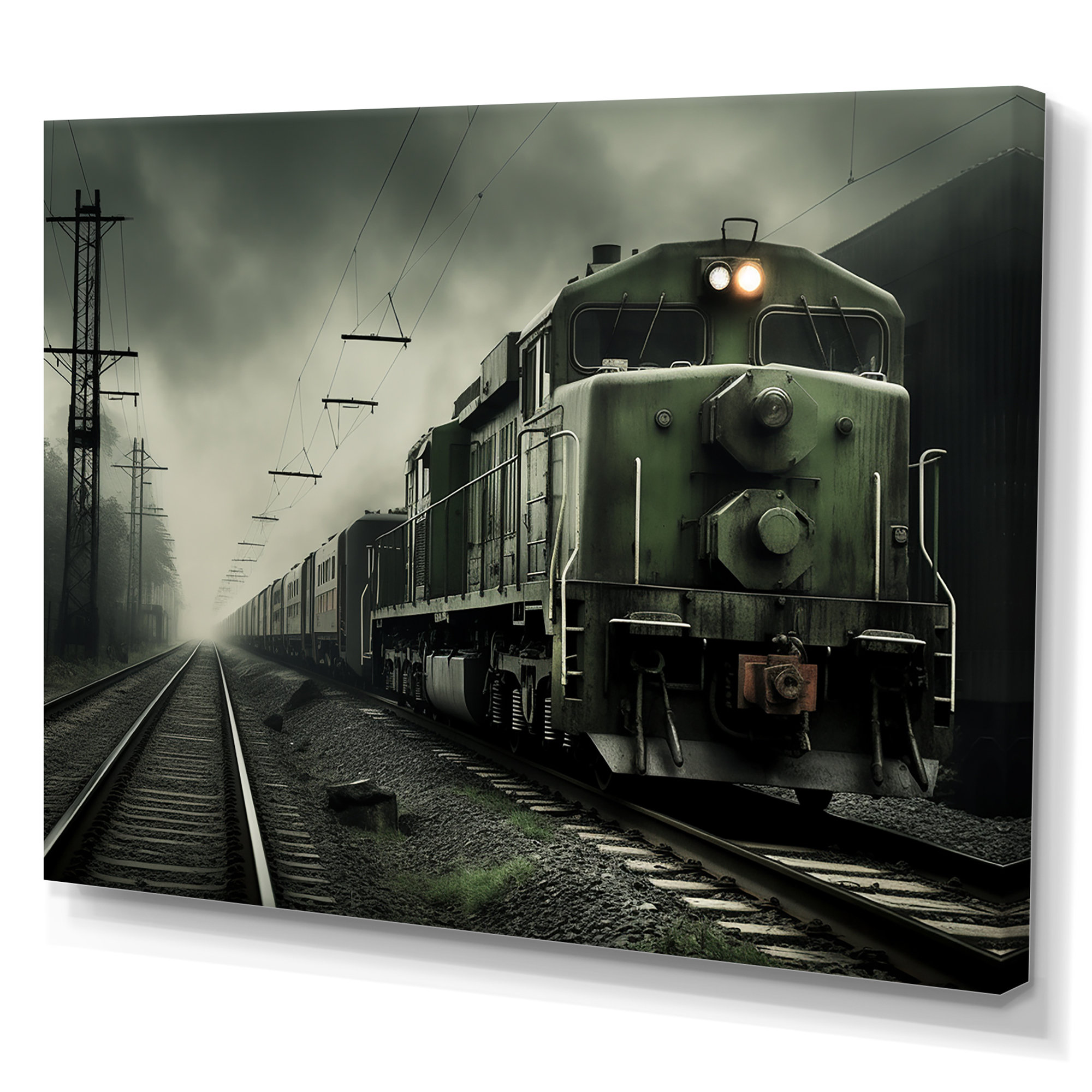 Williston Forge Comforting Moody Train Journey II On Canvas Print | Wayfair