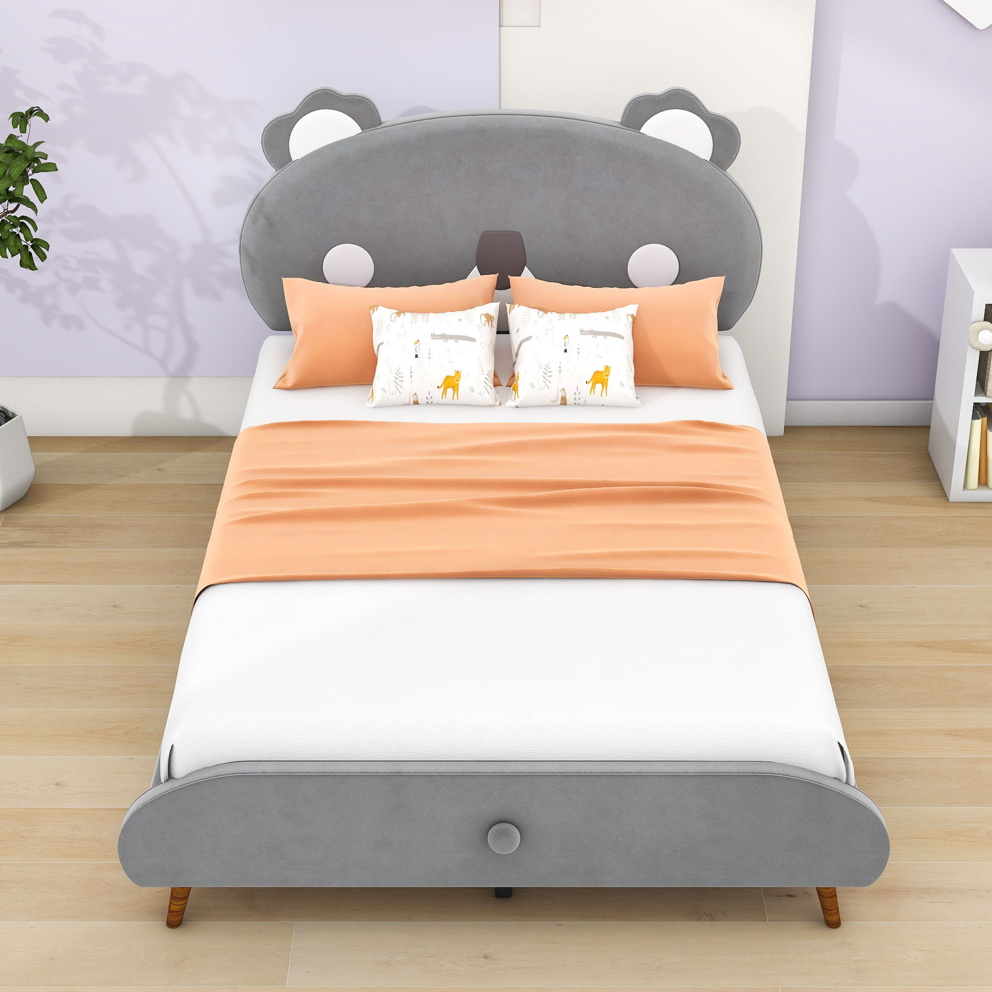 Latitude Run® Full Size Upholstered Platform Bed with Headboard | Wayfair