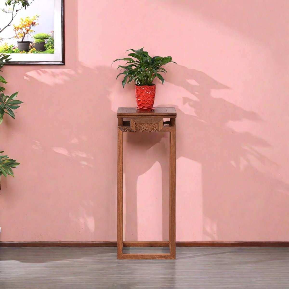 dujinlong home Flower frame imitation ancient Chinese solid wood | Wayfair
