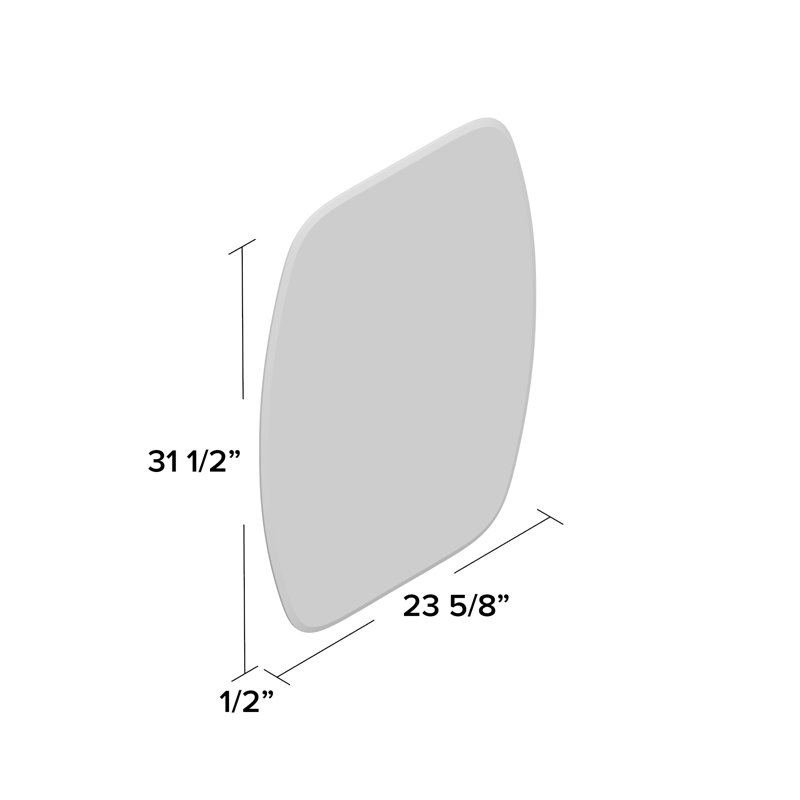 Ivy Bronx Kettering Modern & Contemporary Beveled Frameless Wall Mirror ...