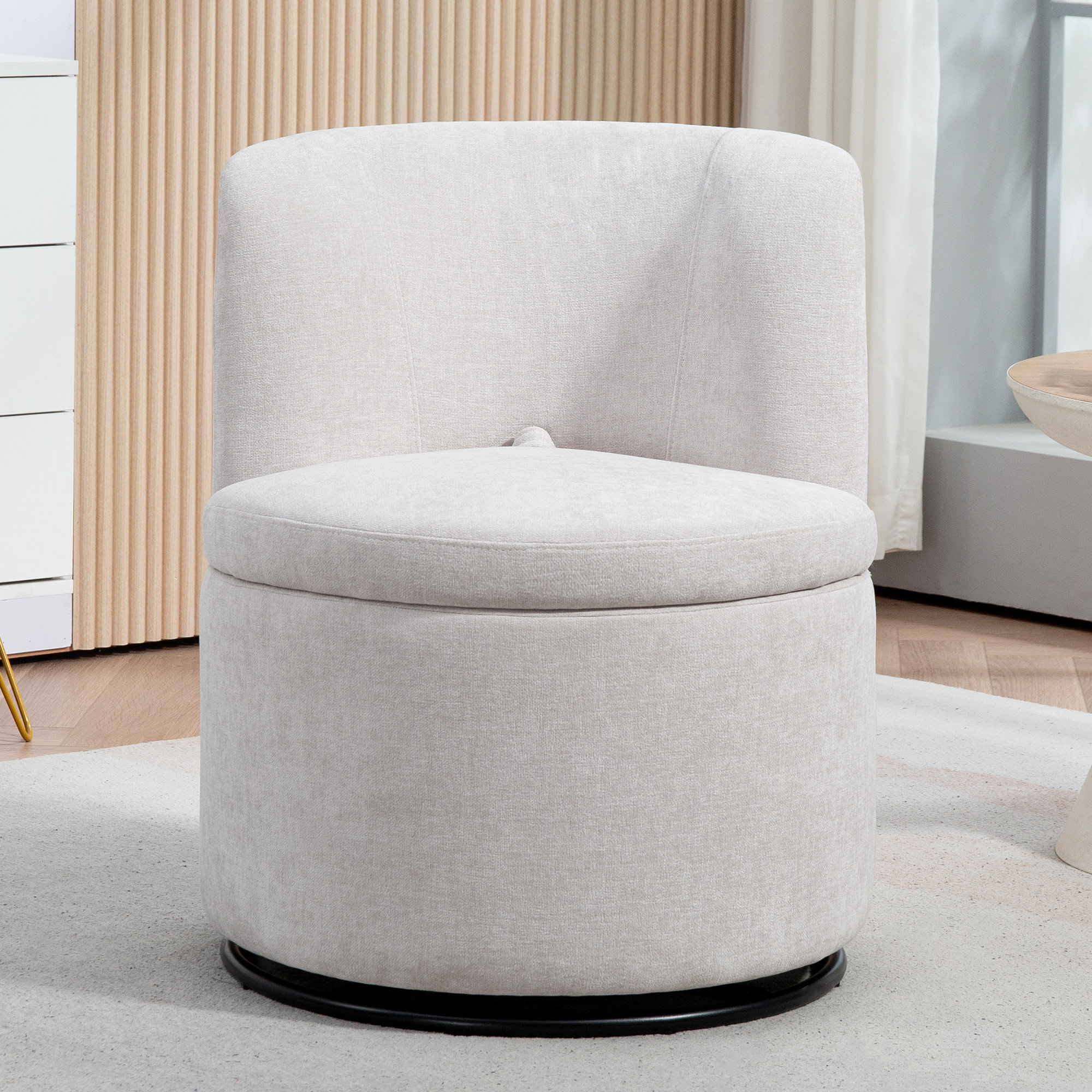Wrought Studio Swivel Accent Chair Barrel Chair, 360° Swivel Chair with ...