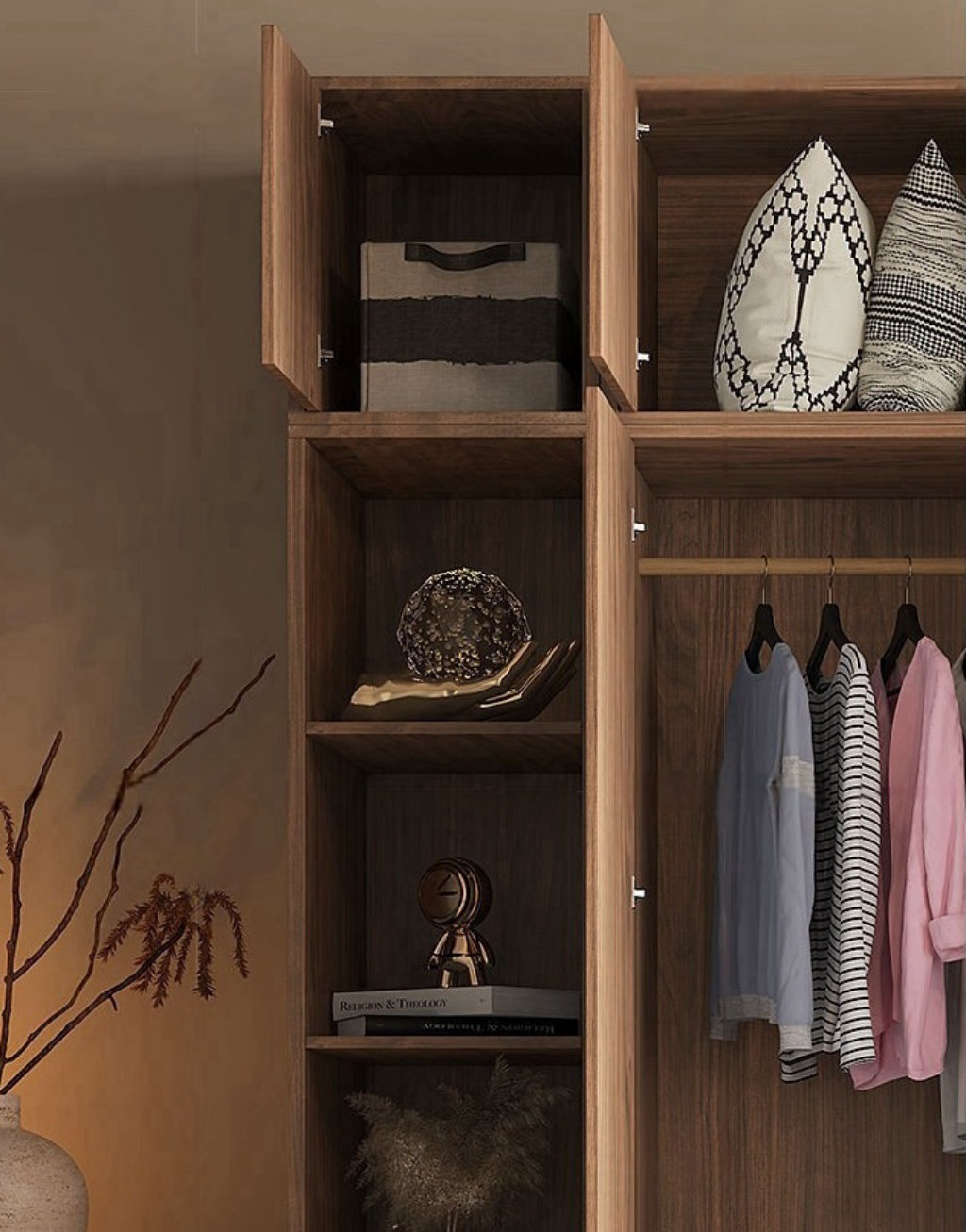 marlao Modern Simple Classical Wardrobe - Wayfair Canada