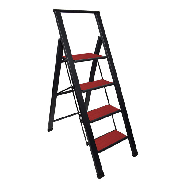 Sorfey Step Ladders 4 - Step Steel Lightweight Folding Step Stool ...