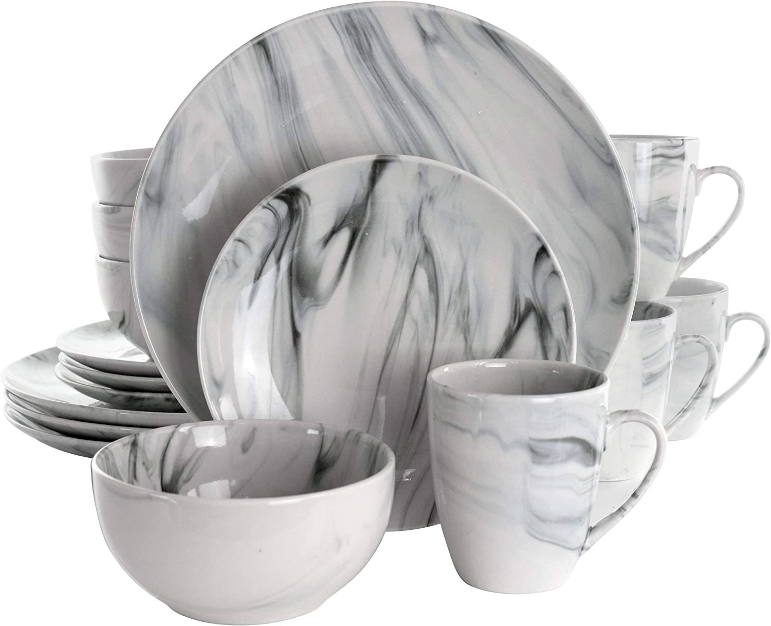 Brayden Studio® Aquisha Fine Lightweight Round Porcelain Glossy Serving ...