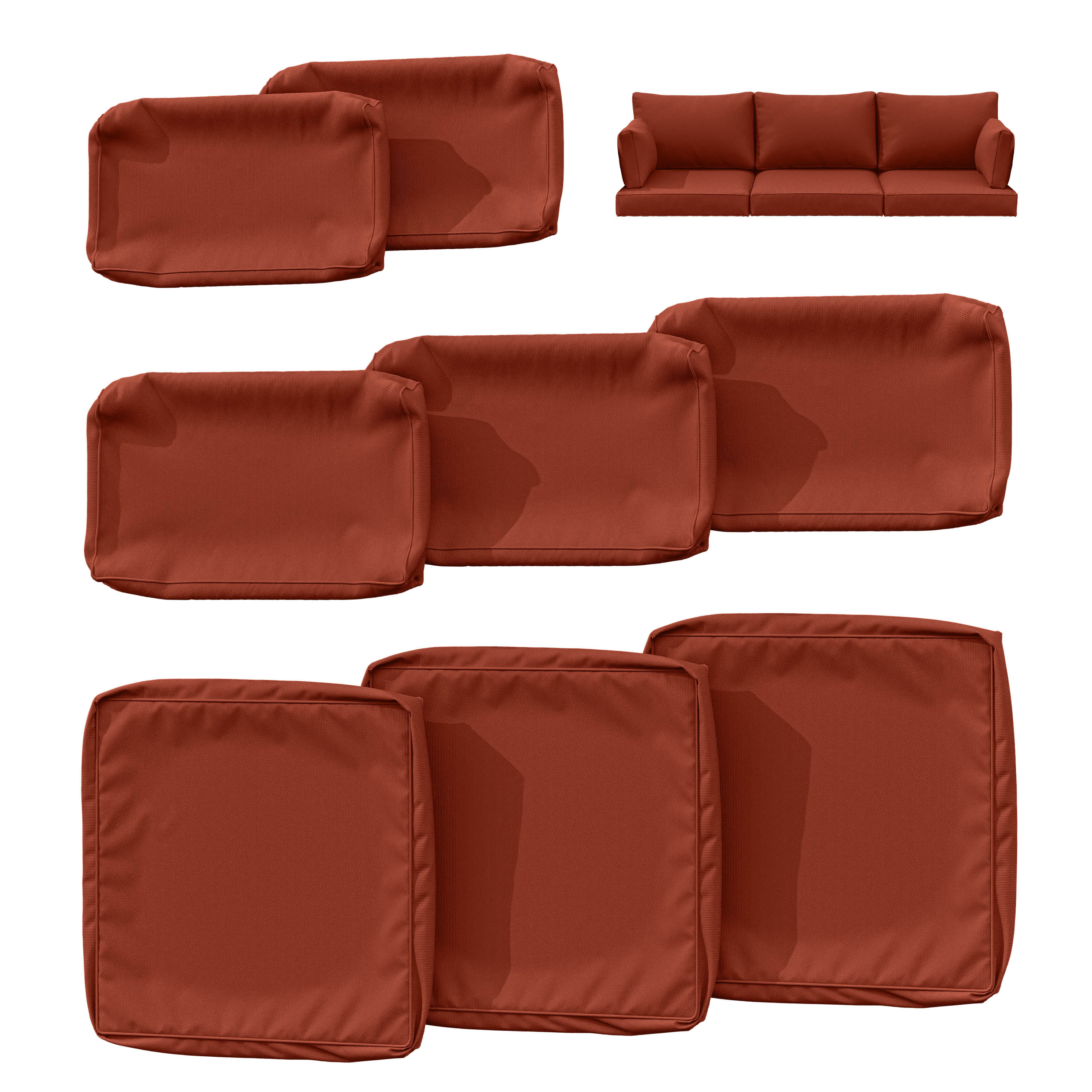 Ebern Designs Cartert 8 Pcs Outdoor Cushion Cover Set For Outdoor ...
