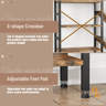 17 Stories Etagere Bookcase, Bookshelf with 17 Open Display Shelves ...