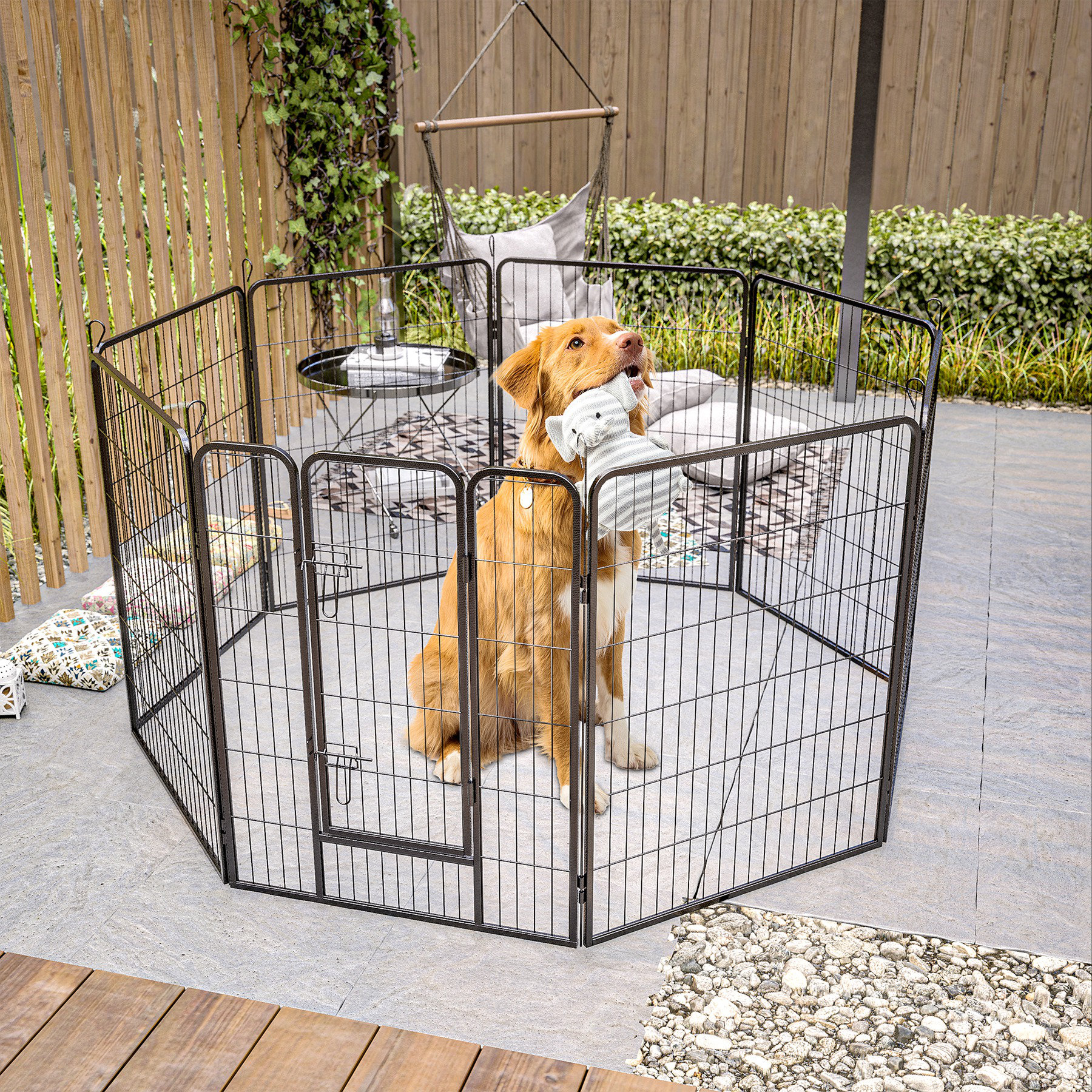 Tucker Murphy Pet™ Heavy Duty Dog Pens Outdoor Dog Fence Dog Playpen ...