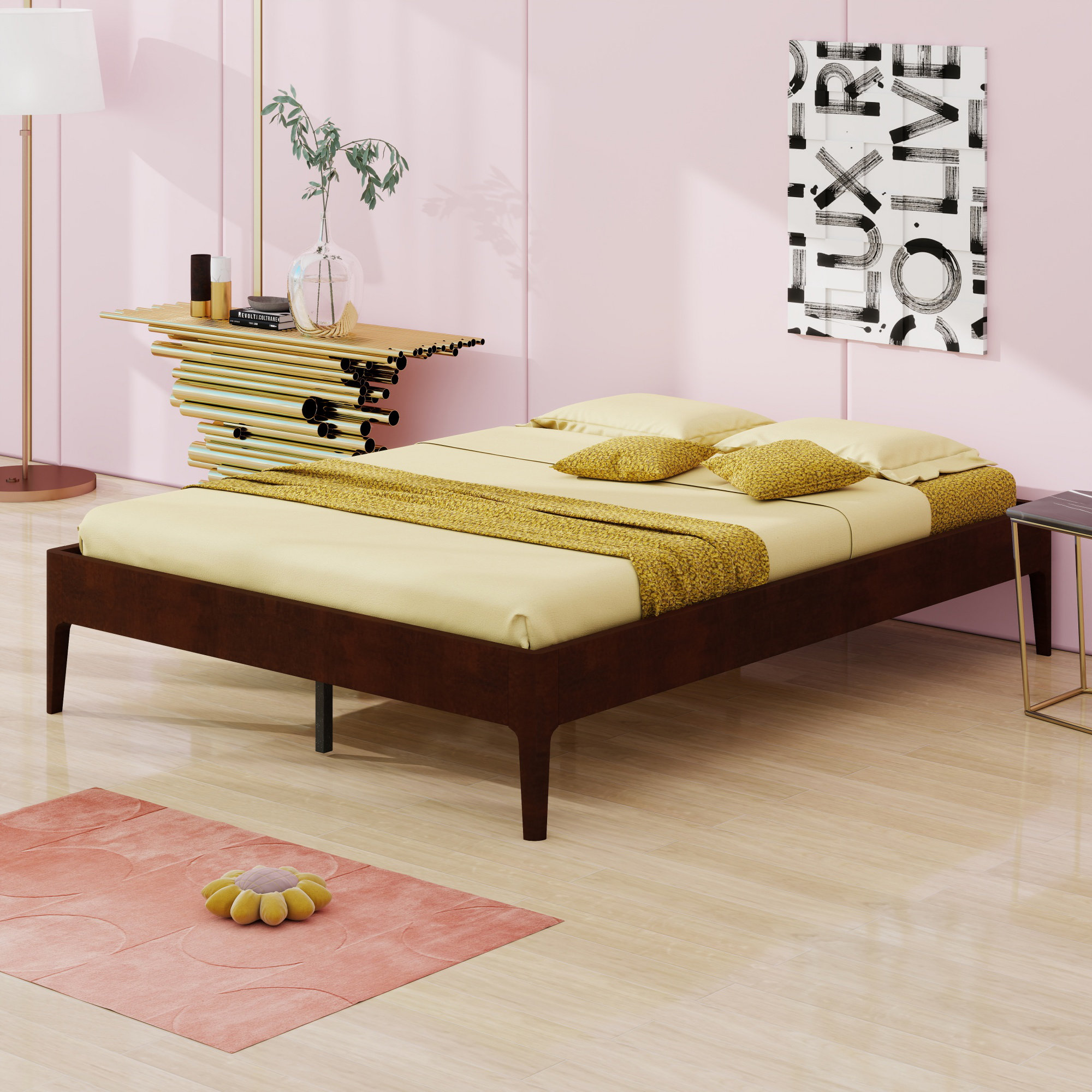 George Oliver Modern Minimalist Platform Bed | Wayfair