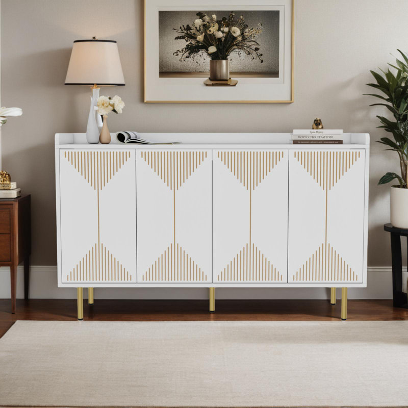 Mercer41 Sideboard Cabinet With 4 Doors | Wayfair