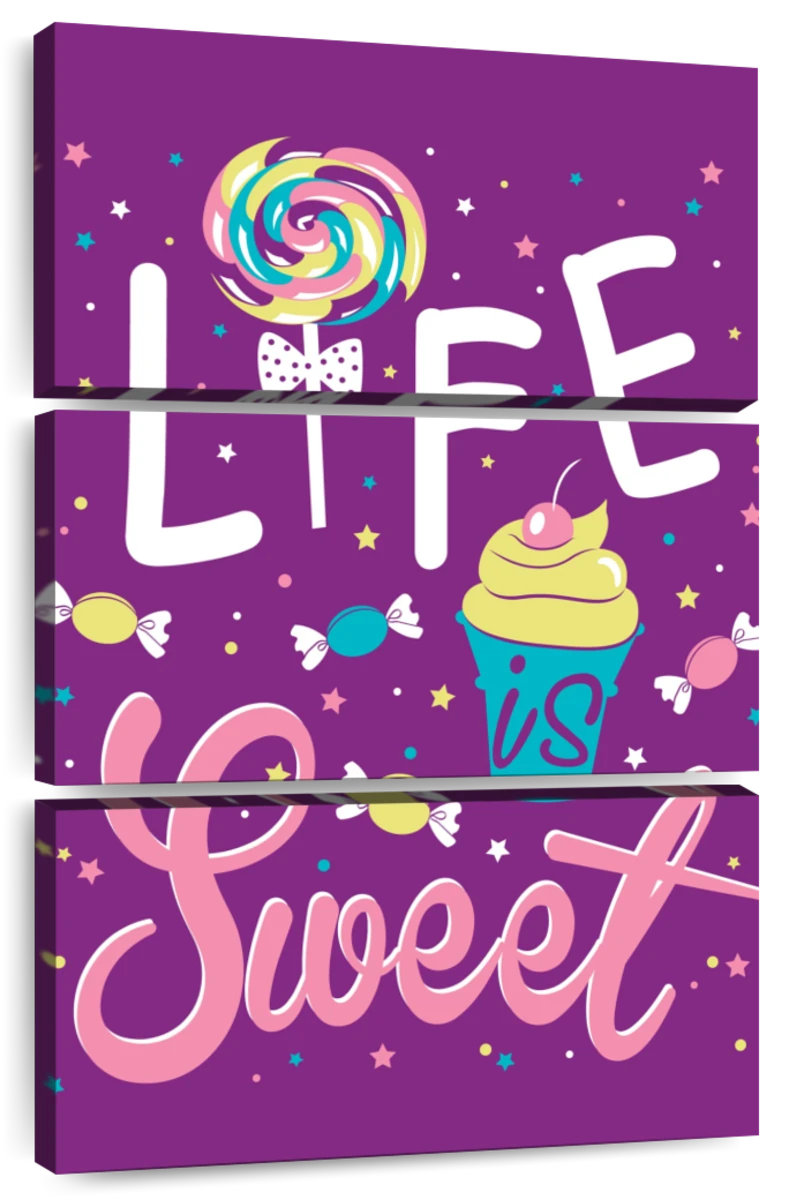 Ebern Designs Tergel Life Is Sweet | Wayfair