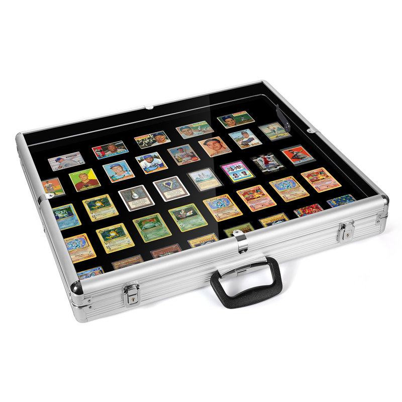 ANMINY 24"WX20"D Portable Showcase With Locks For Jewelry, Trading ...