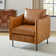 Trent Austin Design® Eamor Faux Leather Armchair with Unique Arms ...