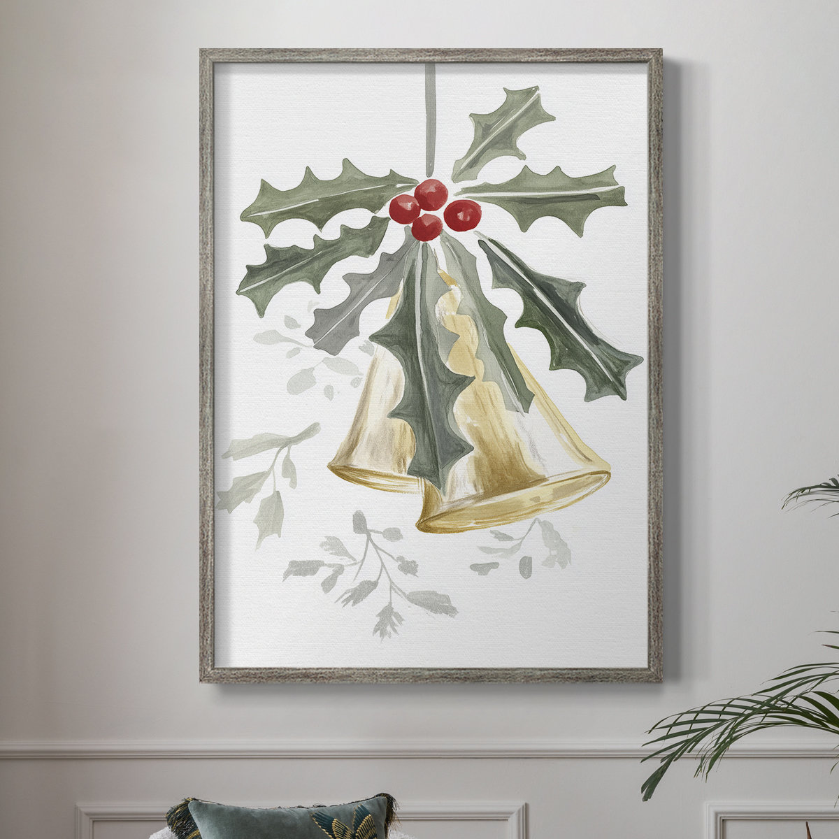 The Holiday Aisle® Christmas Holiday Art CMXXII Framed Print - Solid ...