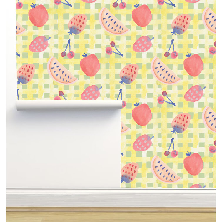 Limitless Walls Jenna Rainey Designs Peel & Stick Gingham Roll | Wayfair