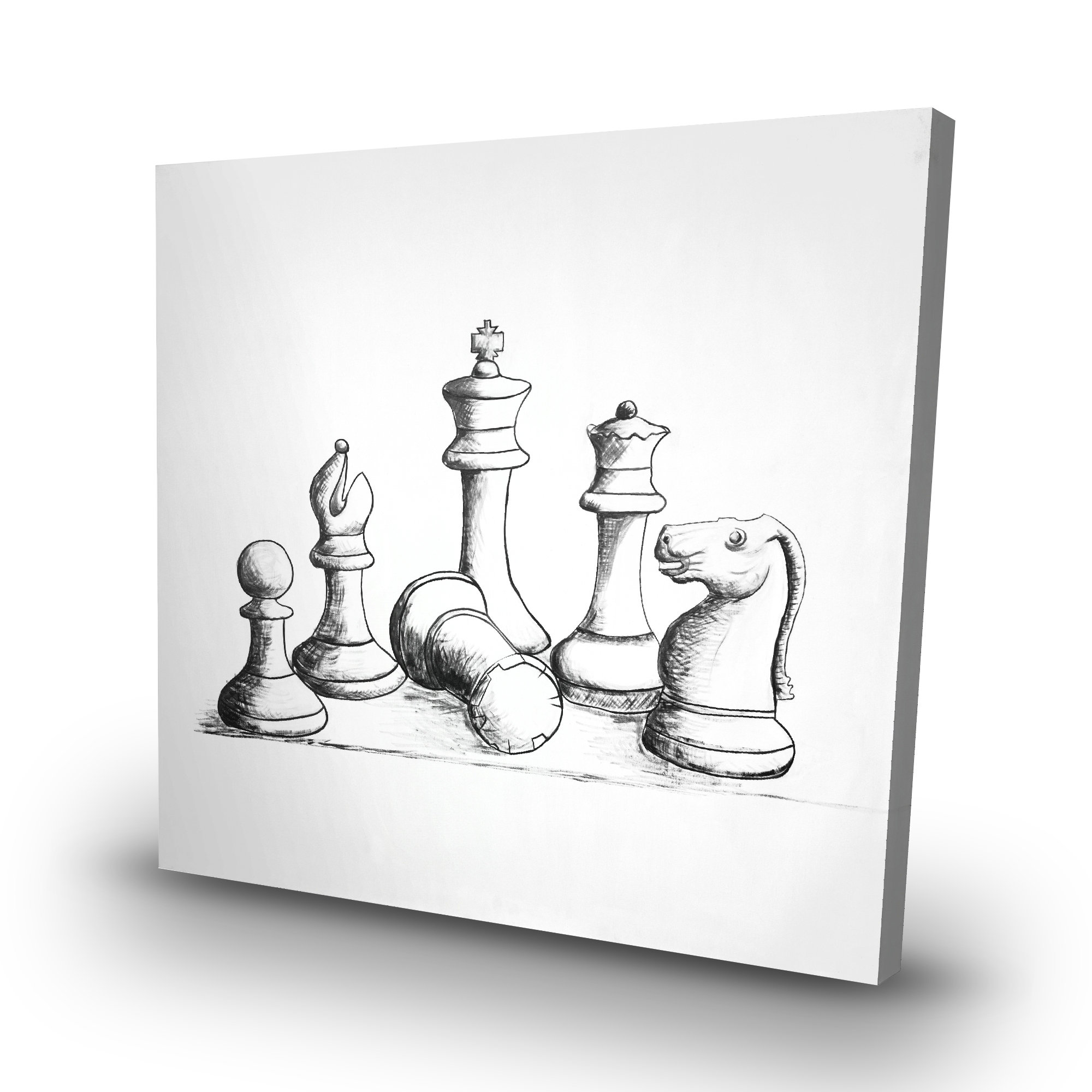 Begin Edition International Inc. Chess game pieces - 32"x32" art on ...
