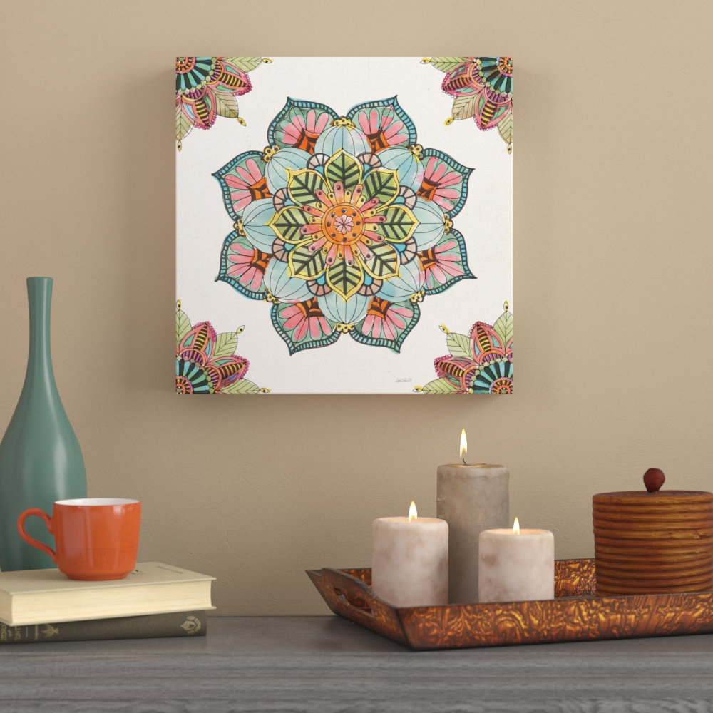 World Menagerie 'Mandala Morning V' Graphic Art Print on Wrapped Canvas ...