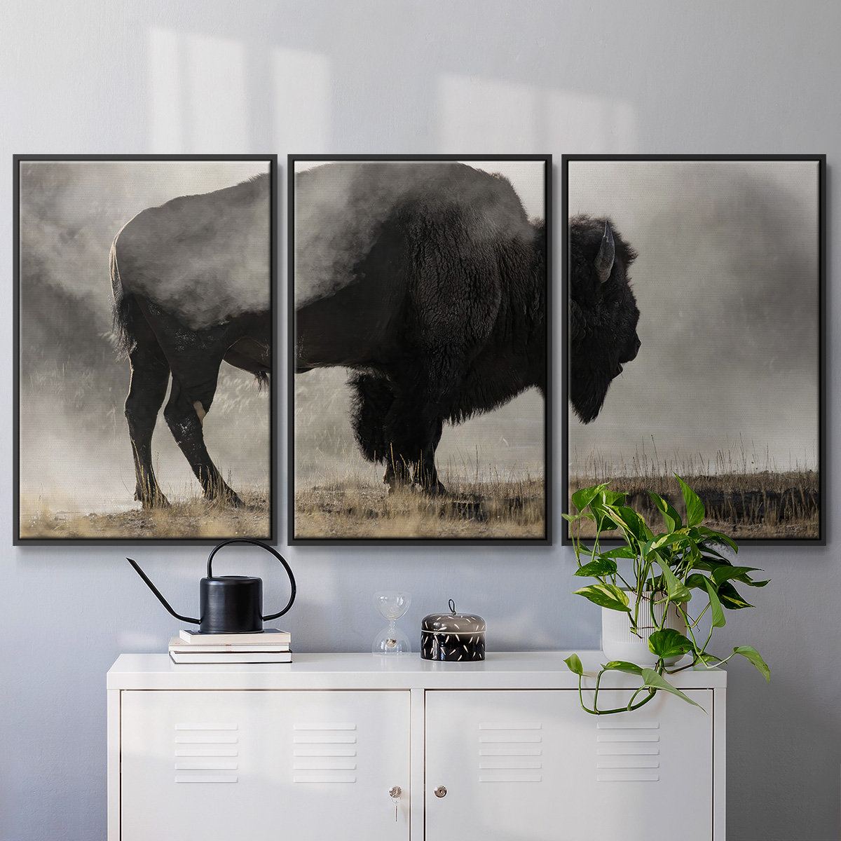 Union Rustic Geyser Basin - Multi Piece Framed Canvas - Wayfair Canada