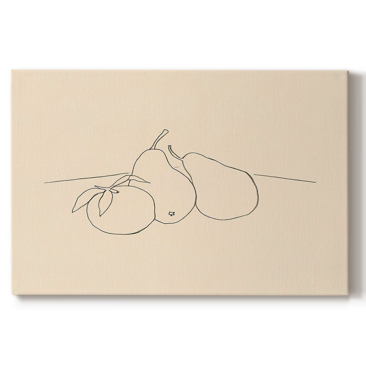 Winston Porter Fruit Line Drawing IV -Gallery Wrapped Cavas | Wayfair